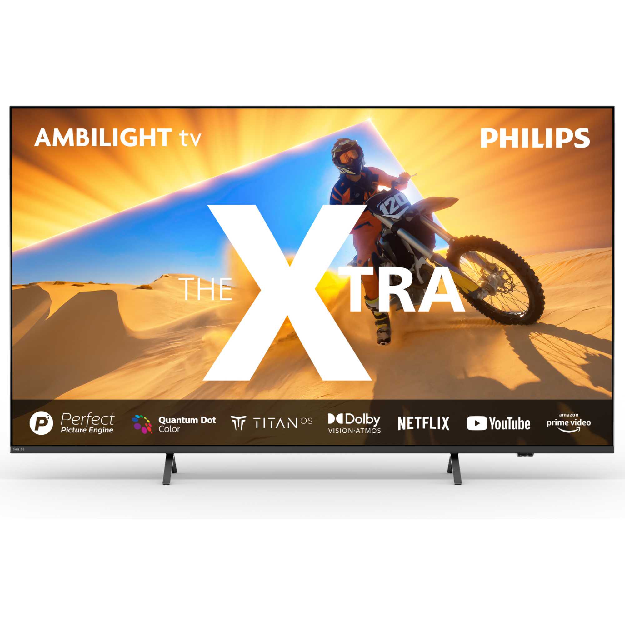 Philips 75" Xtra 4K QD MiniLED Ambilight TV 120Hz Refresh Rate 75PML9009-12