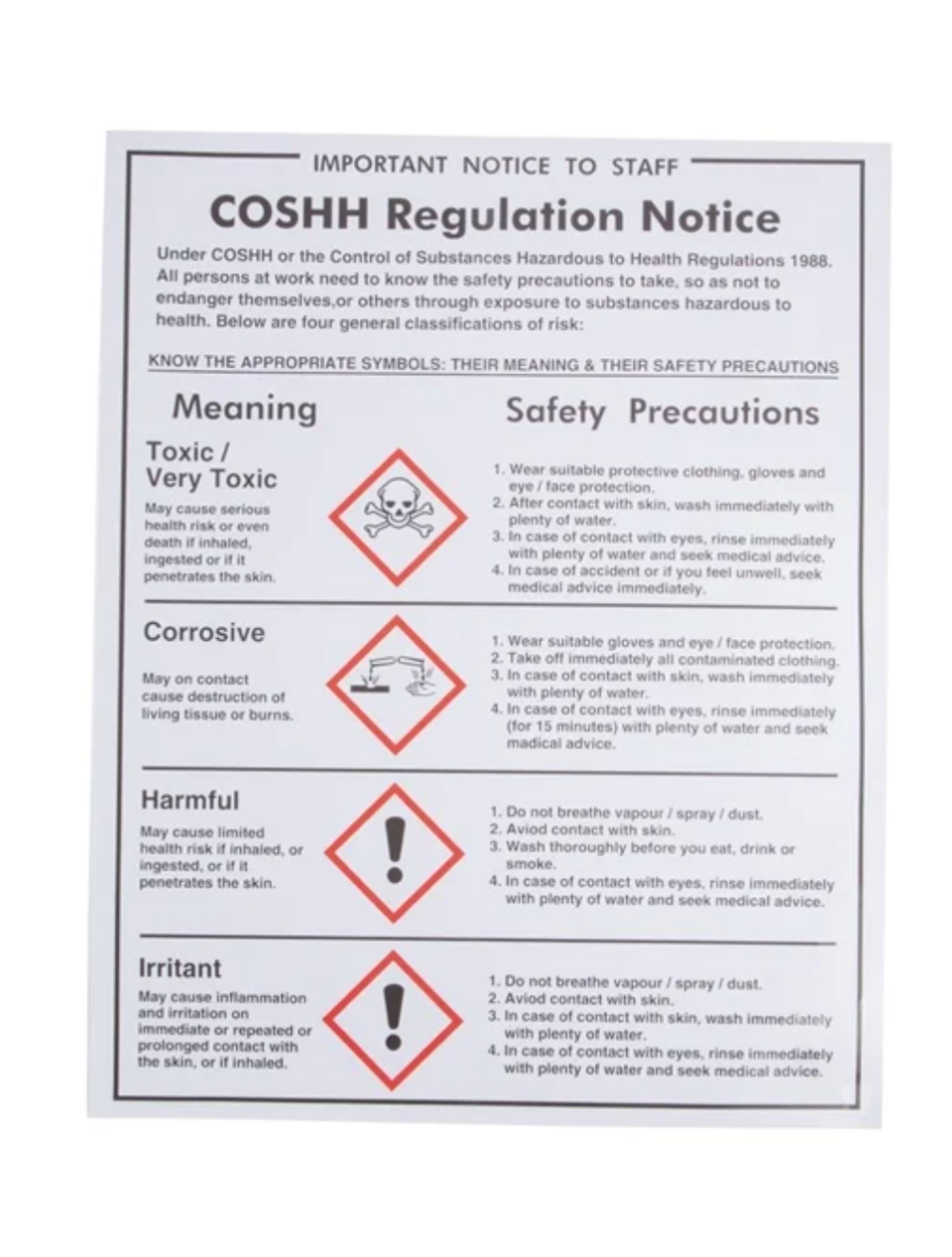 regulation coshh