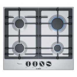 Bosch 580mm Gas Hob with 4 Gas Burners - Stainless Steel PCP6A5B90