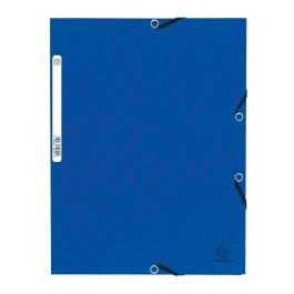 3-flap folder with elastic straps 355 gsm hard glazed mottled ...