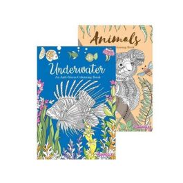 Squiggle Relaxing Colouring Books - Animals & Underwater *FREE NEON ...
