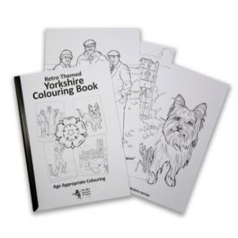 Retro Themed Yorkshire colouring book